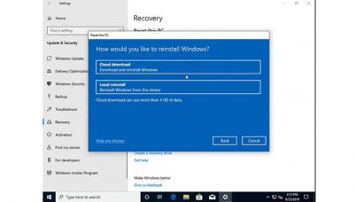 Теперь Windows 10 можно переустановить через облако - InfoCity
